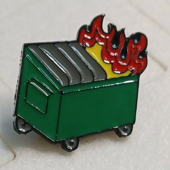 Accessories | Dumpster Fire Lapel Pin | Poshmark